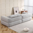 AAF Furniture Fleece Fabric Overstuffed Multifunction Sofa set for Liv ...