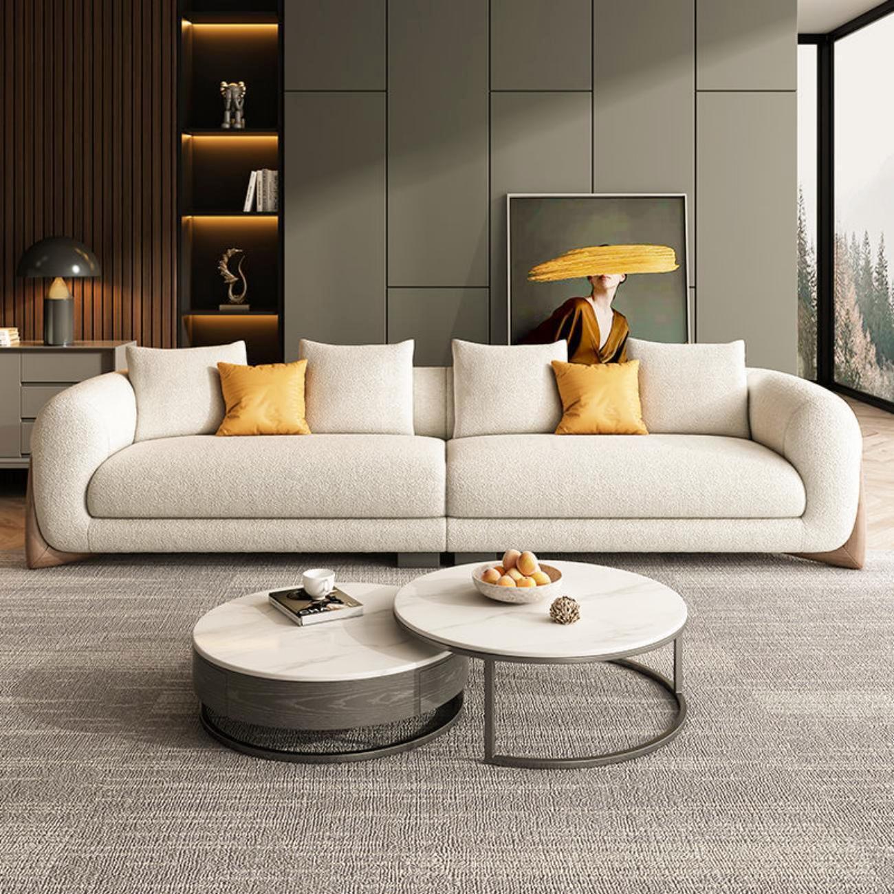 AAF Furniture Fleece Fabric Overstuffed Multifunction Sofa set for Liv ...